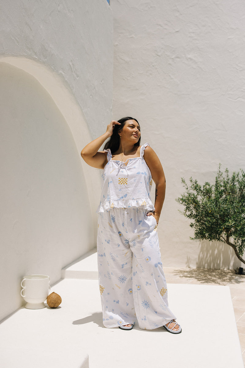 Era Pants- In Santorini Print – From Zailie